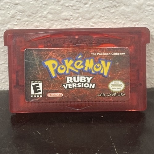 Pokémon: Ruby Version GBA (Game Boy Advance, 2003) Tested, NEW BATTERY ...
