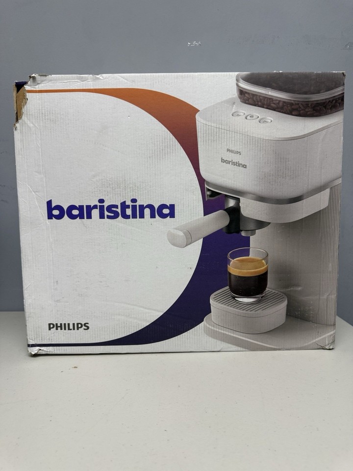 Philips Baristina Espresso Machine White- BRAND NEW NEVER USED. Damaged ...