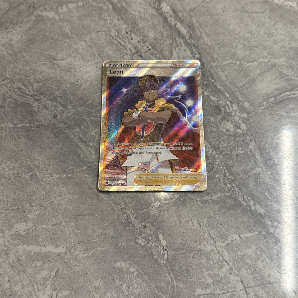 Leon - 182/185 - Vivid Voltage - Pokemon TCG NM Card Rare Full Art ...