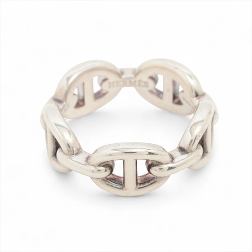 HERMES Chaine d'Ancène Ring 51 925 5.3g Silver | eBay