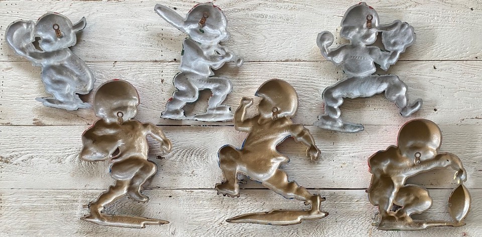 Vintage Kids Sport (3) Football (3) Baseball Hanging Metal Wall Art ...