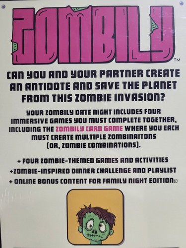 ZOMBILY: The Post-Apocolyptic Zombie Invasion Date Night Game ...