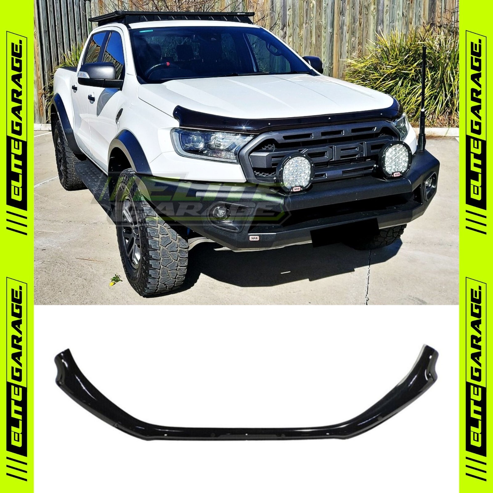 Bonnet Protector Black Tint Guard to suit Ford Ranger PX Mk2 Mk3 2015 ...