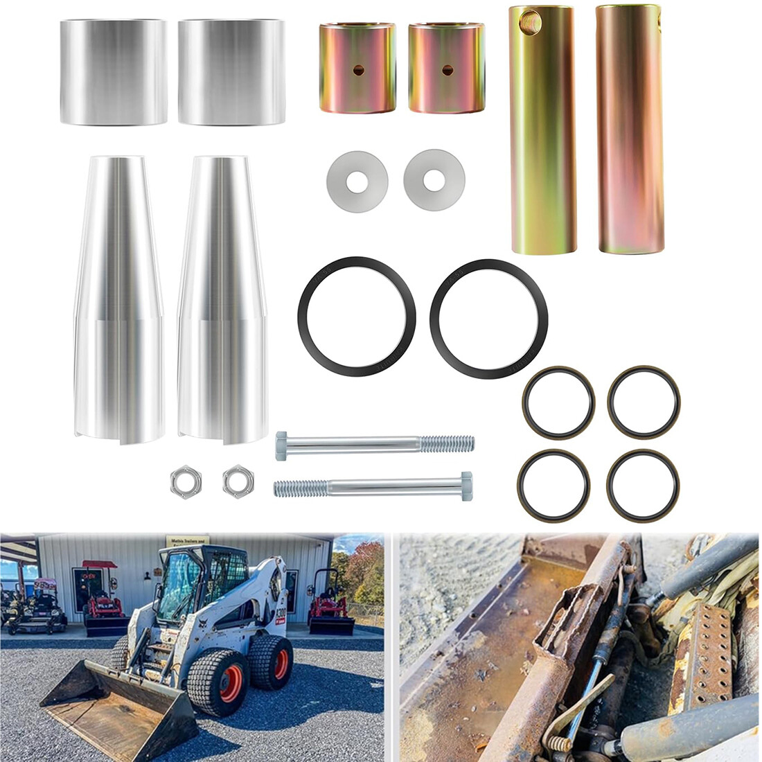 For Bobcat S220 S250 Pin Bushing Kit 6805453 6577954 7139943 225855 ...