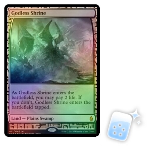 FOIL GODLESS SHRINE Masterpiece Series: Zendikar Expeditions Magic MTG ...