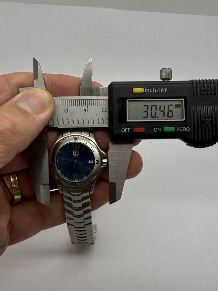 ESQ Swiss E5082 All Stainless Steel Quartz Women's Watch Fresh Battery ...