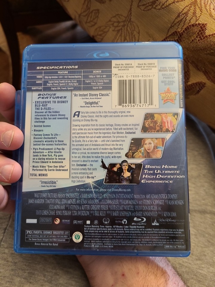 Enchanted (Blu-ray Disc, 2008) 786936747171| eBay
