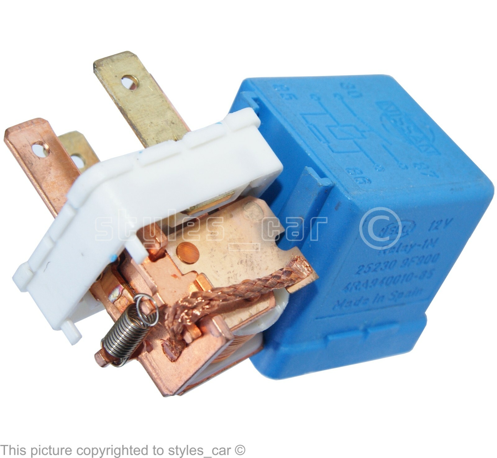 25230-9F900 Genuine Nissan & Infiniti 12V 4-Pin Blue Relay-1M Hella ...