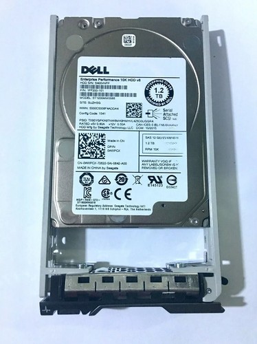 Dell ST1200MM0088 0WXPCX WXPCX 1.2TB 12Gb/s 2.5" SAS Hard Drive W Tray ...