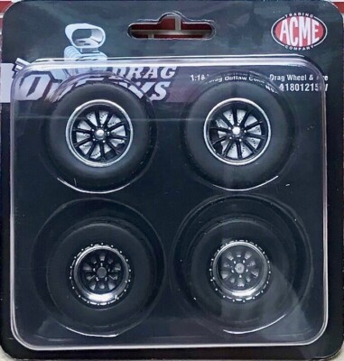 1/18 ACME A1801215W Drag Outlaws Wheel / Tire Set | eBay