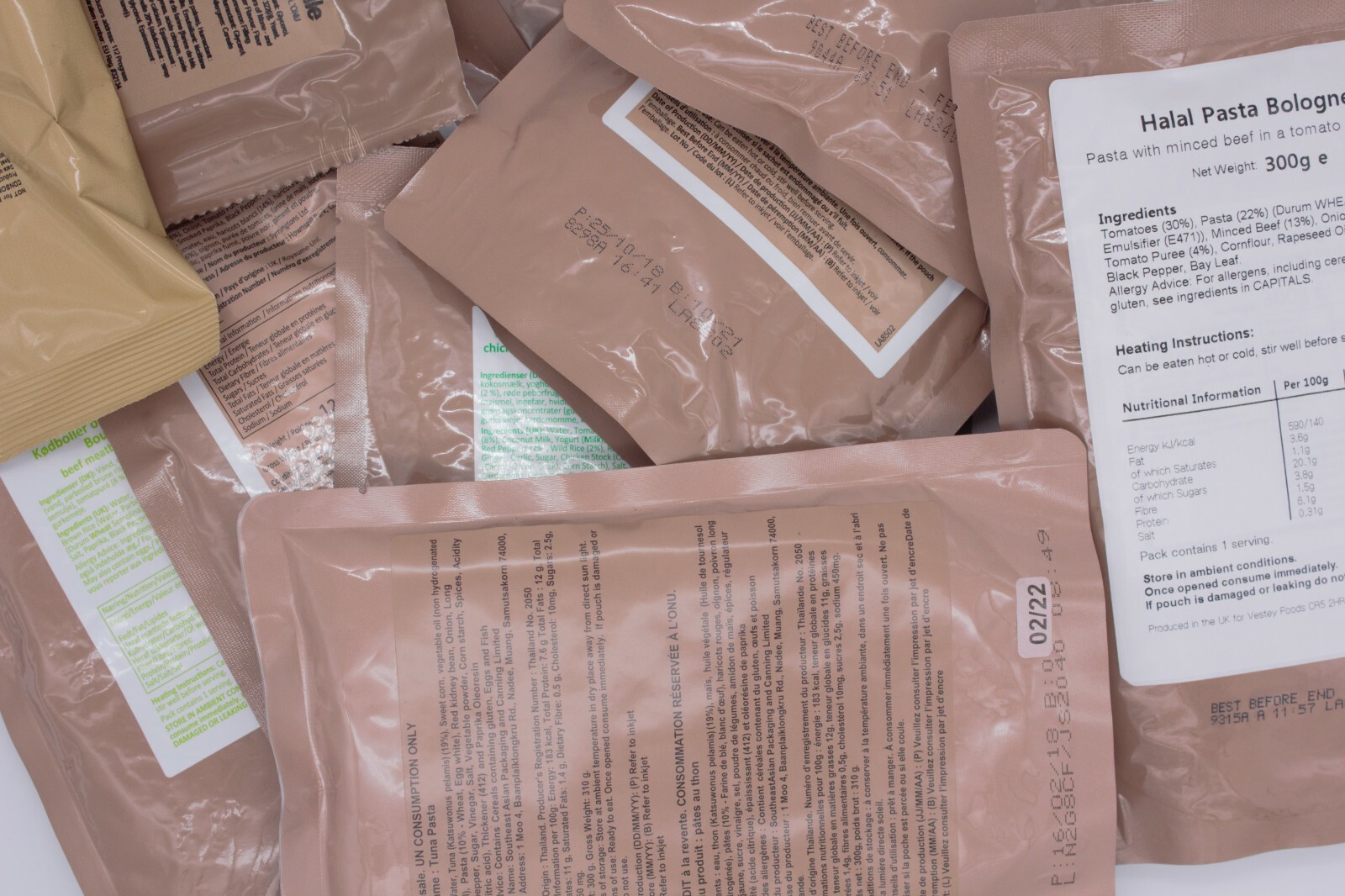 BRITISH ARMY MOD RATION PACKS MEALS MRE EMERGENCY FOOD SUPPLIES READY ...