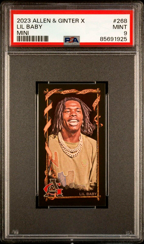 2023 Topps Allen & Ginter X MINI Lil Baby Rookie Card #268 PSA 9 MINT ...