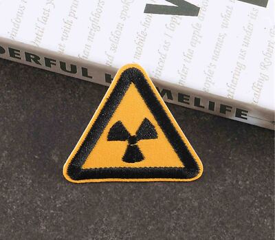Yellow & Black Radioactive Hazard Patch Embroidered Iron On, Punk Rock 3026 | eBay