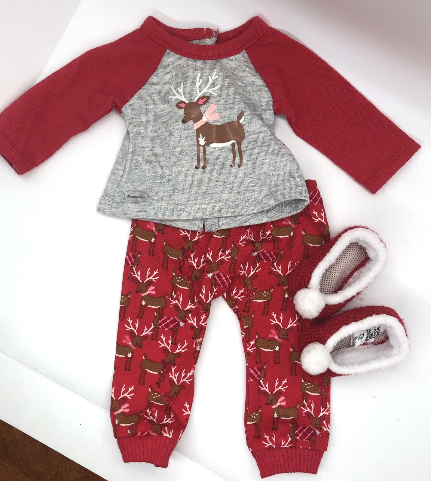 American Girl Reindeer Holiday Pajamas Pjs-Retired | eBay