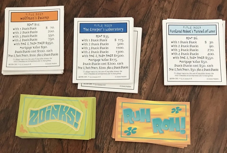 Scooby-Doo Fright Fest Replacement Parts Ruh Roh! Cards Zoinks! Cards ...