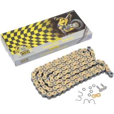 Regina 525 RT Performance Street Motorcycle Chain 130 Links Gold 137RT ...