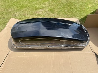 EXCELLENT CONDITION HALFORDS ADVANCED 470L BLACK GLOSS ROOF BOX (MADE ...