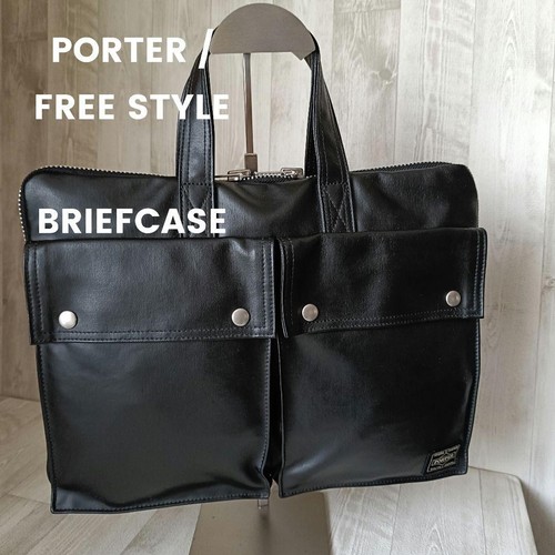 PORTER Free Style Business Bag Briefcase Black, Excellent Condition | eBay