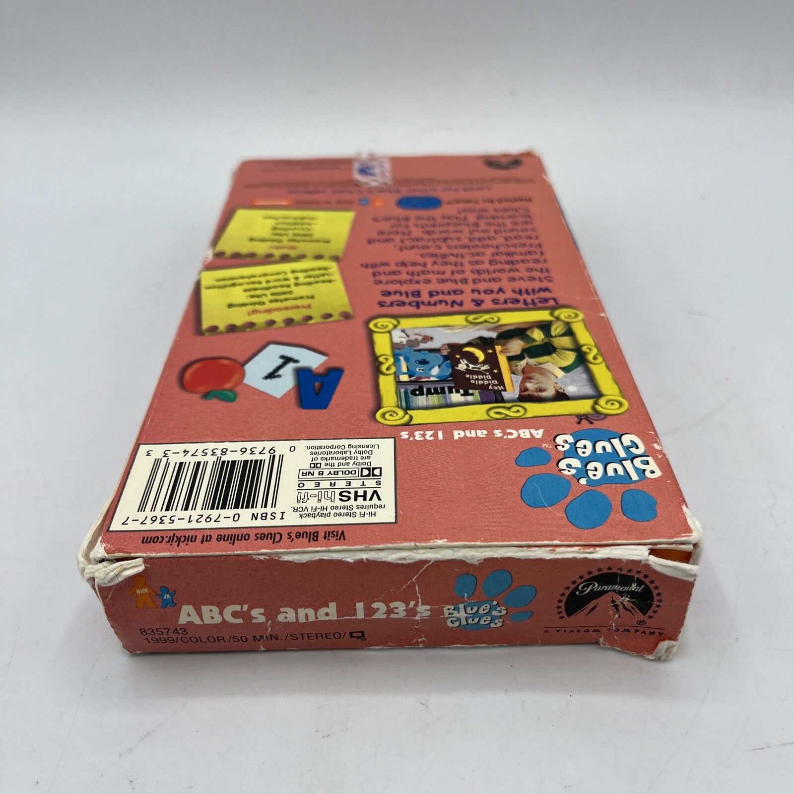 Vintage BLUE'S CLUES ABC's and 123's VHS | Grelly USA