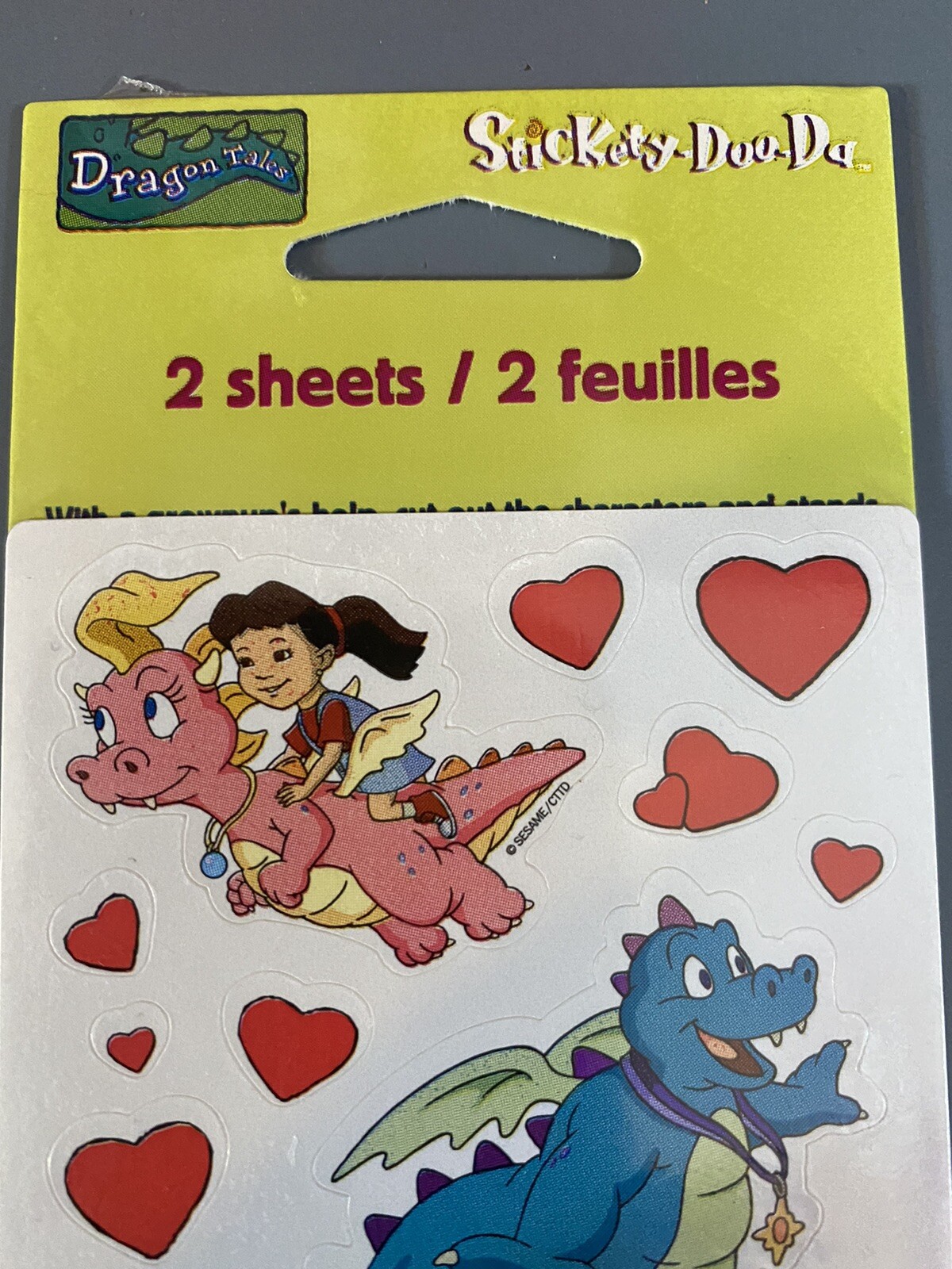 Vintage Dragon Tales Sticker Sheets American Greetings 2001 New Sealed ...