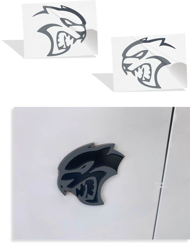 Hellcat Fender Emblem Overlay Decals For Dodge Charger | eBay