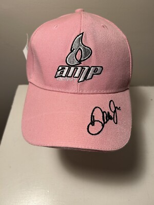 NASCAR Amp Energy Dale Jr Hat Ladies Pink Embroidered Autograph | eBay