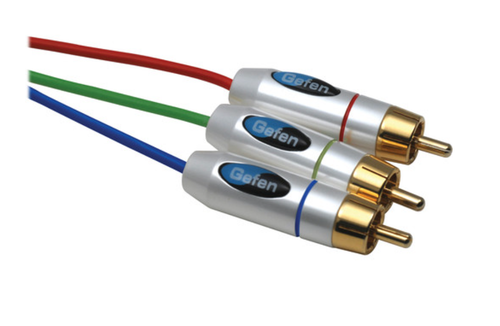 NEW Gefen Cable with 3 x RCA Connectors Length 25FT M-M Component Video ...