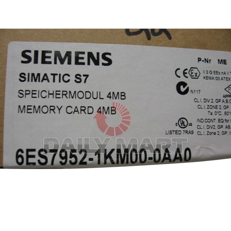 SIEMENS 6ES7952-1KM00-0AA0 4M MEMORY CARD FLASH MODULE NEW | eBay