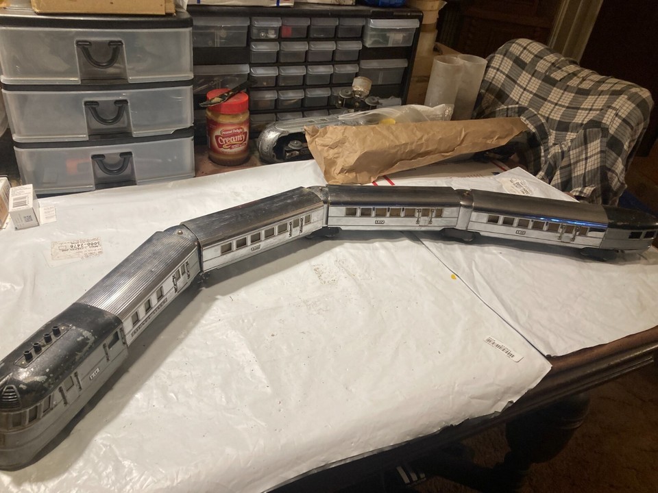 ORIG 1935-41 PREWAR LIONEL 616, 617, 618 FLYING YANKEE BL. TOP ...