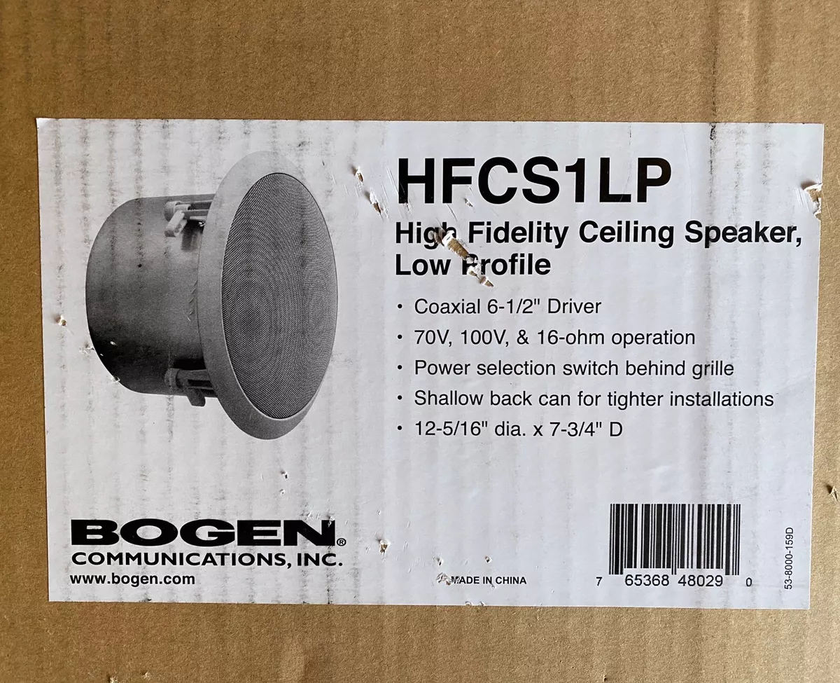 Bogen Ceiling Speaker Calculator | Shelly Lighting