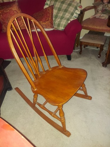 Vintage Small Tell City Chair Co USA Childs Bowback Wooden Windsor ...