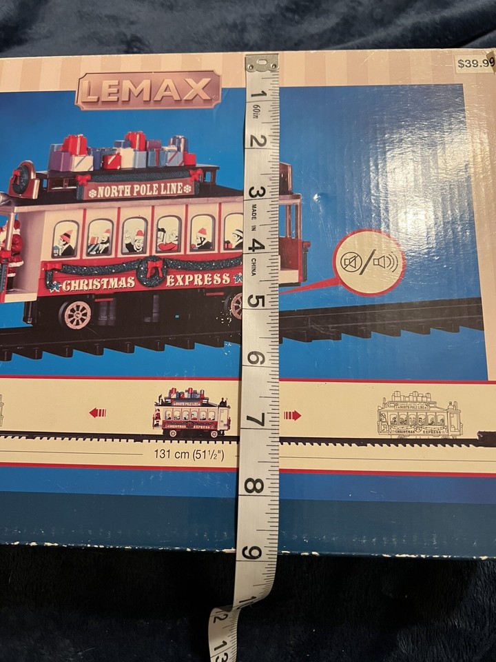 Lemax Vintage Santa’s Cable Car North Pole Line Railroad Car NIB ...