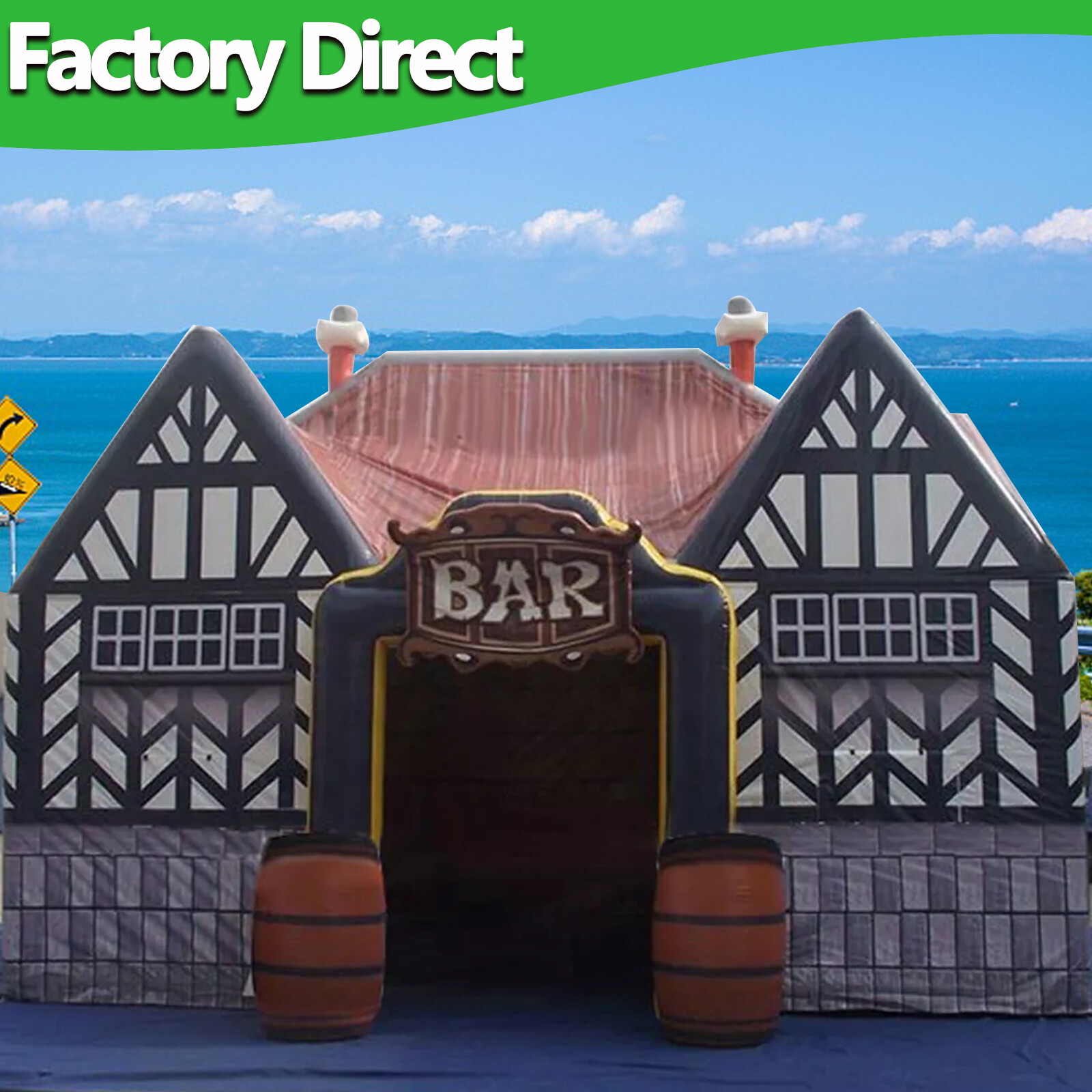 Inflatable Pub Tent Inflatable Bar Tent Night Club With Casks For Party ...