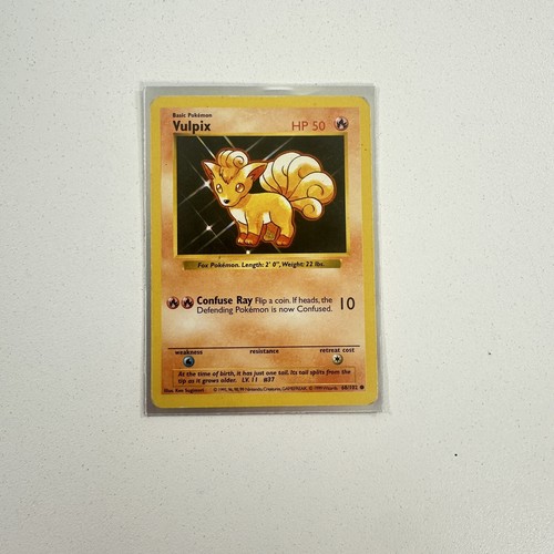 Pokémon TCG Vulpix Base Set 68/102 Error Card | eBay