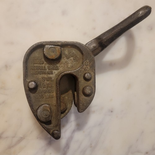 Merrill Bros. Volz Sheet Plate Clamp Grab Lifting Tool 0-5/8" Grip SWL ...