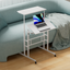 Rolling Laptop Desk Adjustable Height Computer Table Stand up Office ...