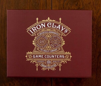 200 Count IRON CLAY GAMING CHIPS COUNTERS | Roxley Games | New Sealed ...