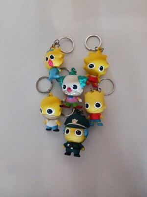 Monogram The Simpsons Collector Lot of 6 Figural Keyring Keychains ...