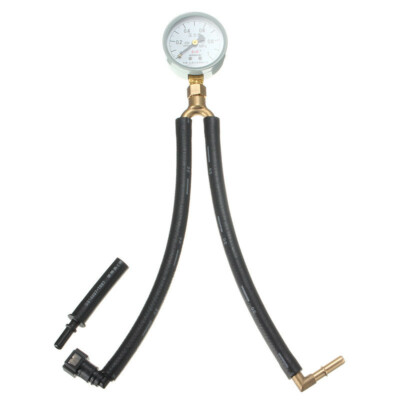 Universal Car Fuel Pressure Tester Gauge Gasoline Test Tool W/ Hose ...