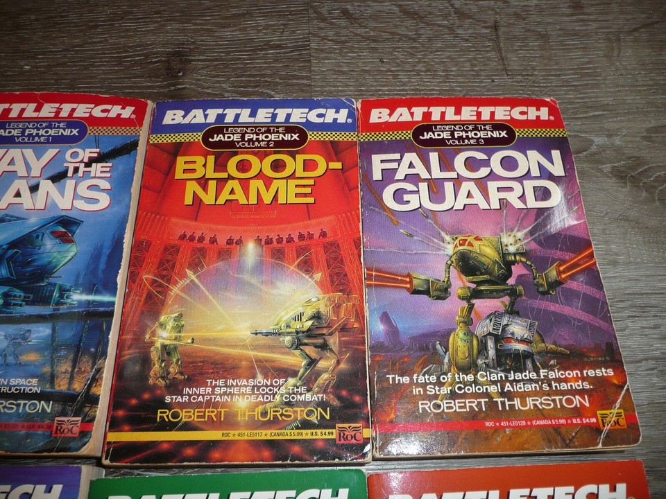 BATTLETECH Book Lot of 12 PB Vtg Novels - Legend of Jade Phoenix 1 2 3 ...