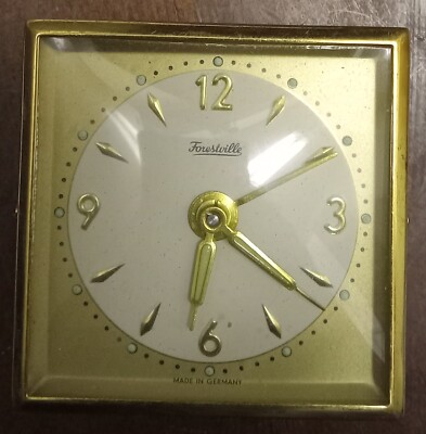 Vintage Forestville Travel Wind Up Alarm Clock, Made In Germany Working ...