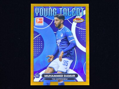 Muhammed Damar 2022-23 Topps Finest Bundesliga RC Gold 50/50 #FT-MDA 1/ ...