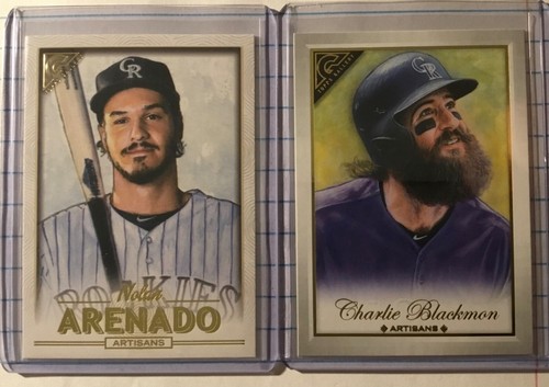 2018-19 TOPPS GALLERY ARTISANS SHORT PRINTS NOLAN ARENADO & CHARLIE ...