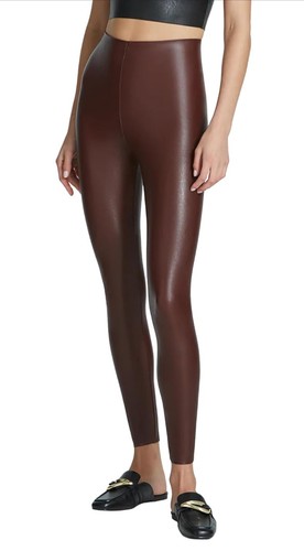$128 COMMANDO faux leather leggings - brown / oxblood - M medium | eBay