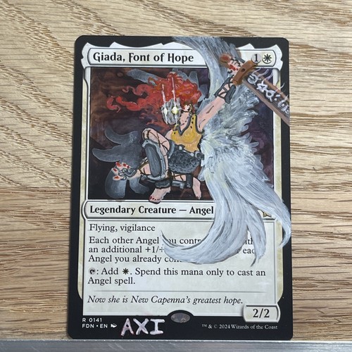 Giada, Font of Hope, ALTERED, Hand-Painted MTG Card. Commander 1 of 1 ...