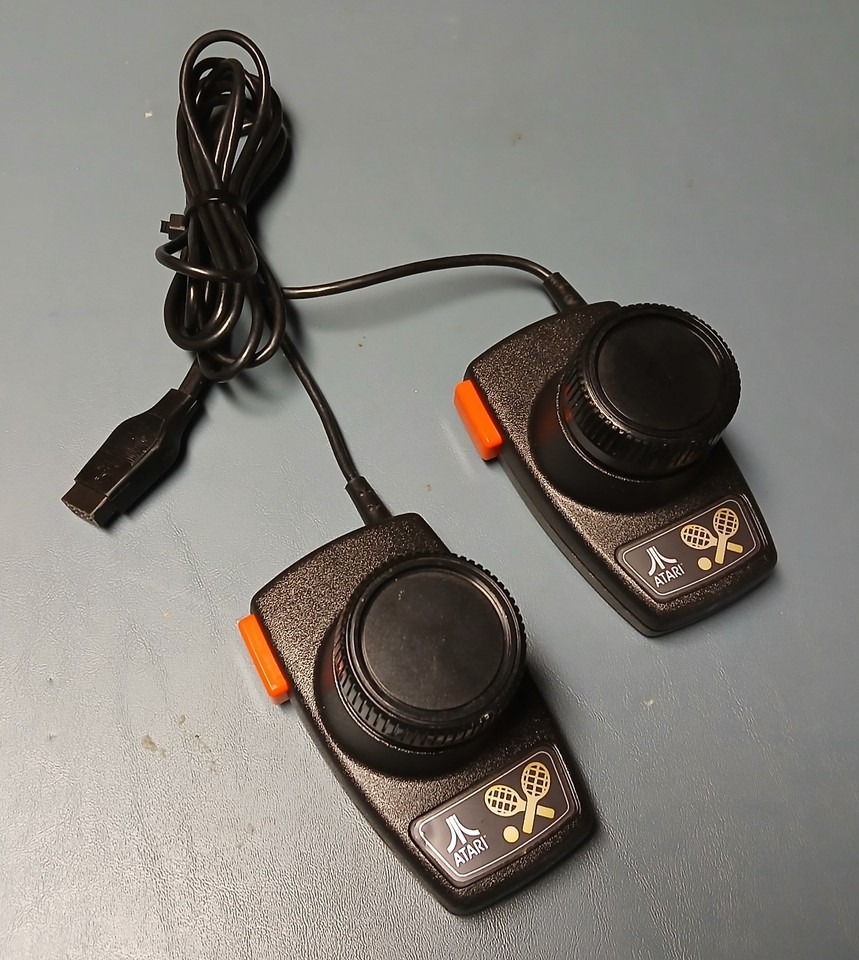 Atari 2600 1977 Heavy Sixer Controllers - 2 CX-10 Joysticks Hex Discs & Paddles | eBay