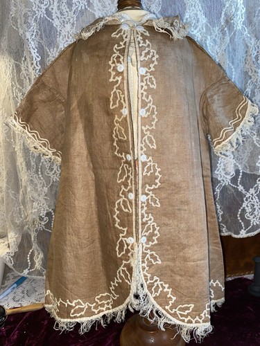 Fancy Antique 16” Dress W/Soutache For French Or German Bisque Doll Lot ...