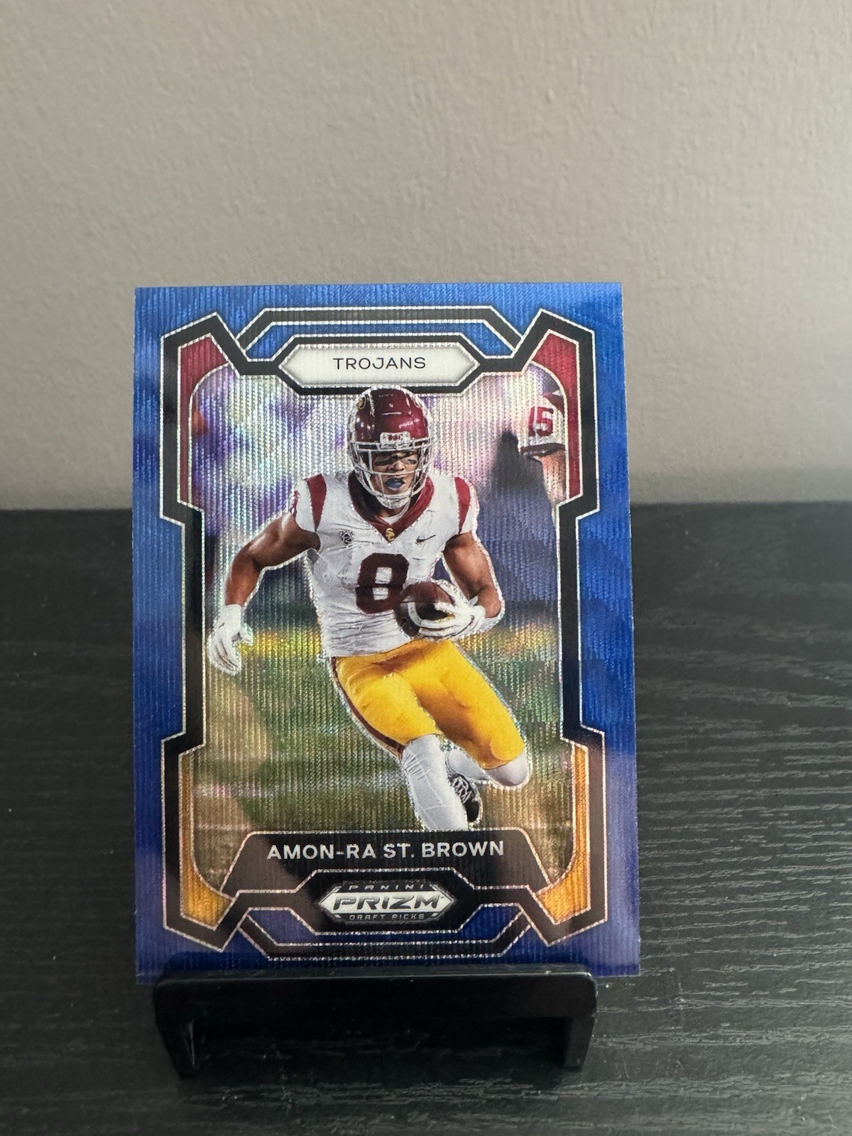 2024 Panini Prizm Draft Picks Amon Ra St Brown 41 Blue Wave Prizm 6926