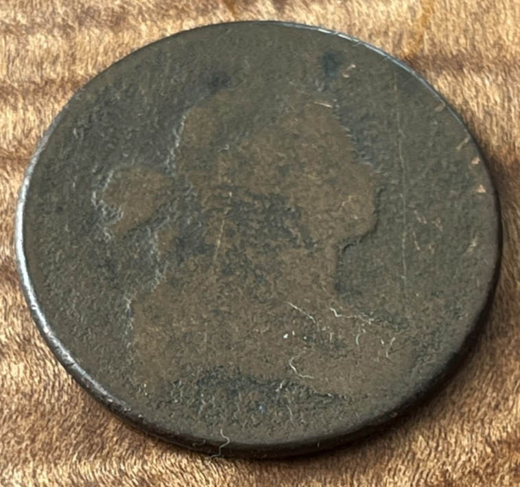 1807 ? U.S. Large Cent Heavily Worn Early American Draped Bust Large ...