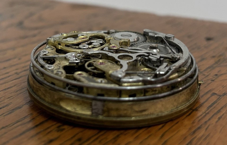 Antique 44.5mm M.S.F. Minute Repeater & Chronograph Pocket Watch ...